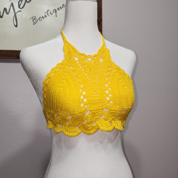 Hayden | Tops | New Hayden La Crochet Halter Top | Poshmark